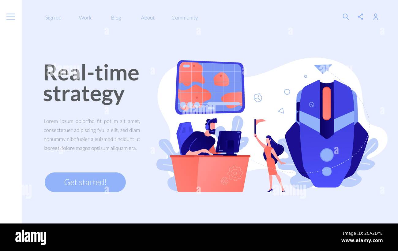 Real time strategy games Stock Vector Images - Alamy