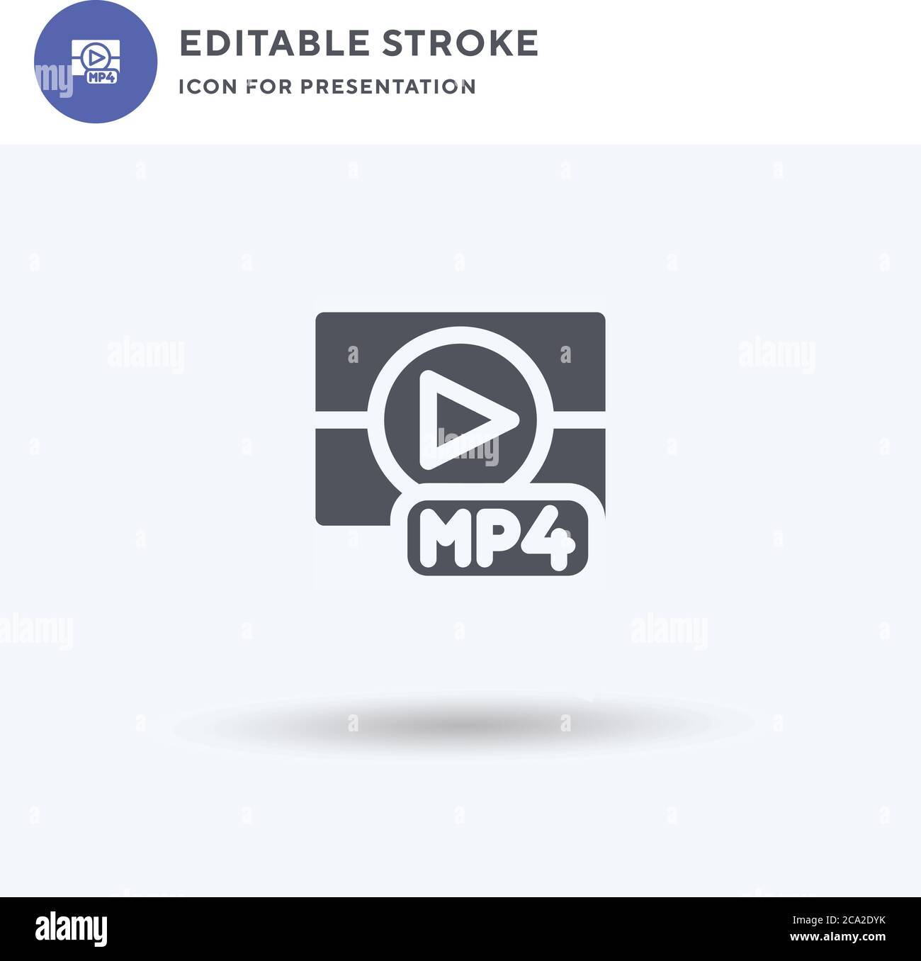 Mp icon vector, filled flat sign, solid pictogram isolated on white ...