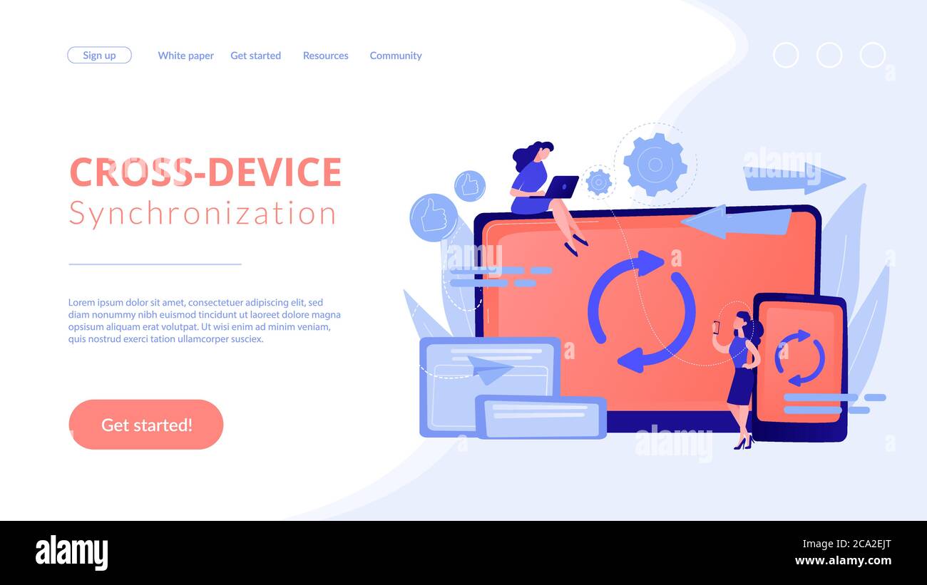 Device synchronization hi-res stock photography and images - Alamy