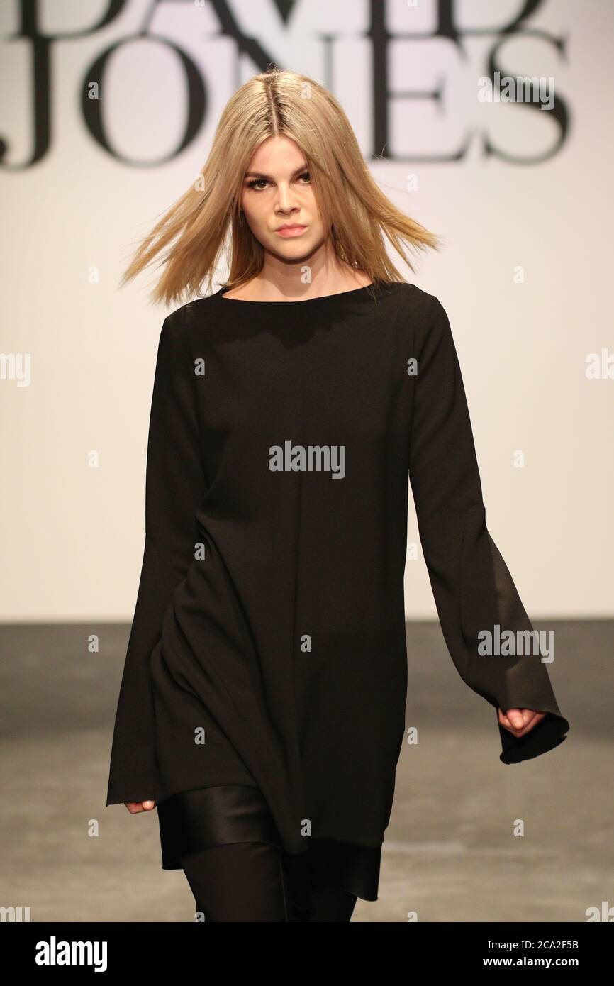 Model Ruby Jean Wilson showcases designs by Ellery on the runway at the ...