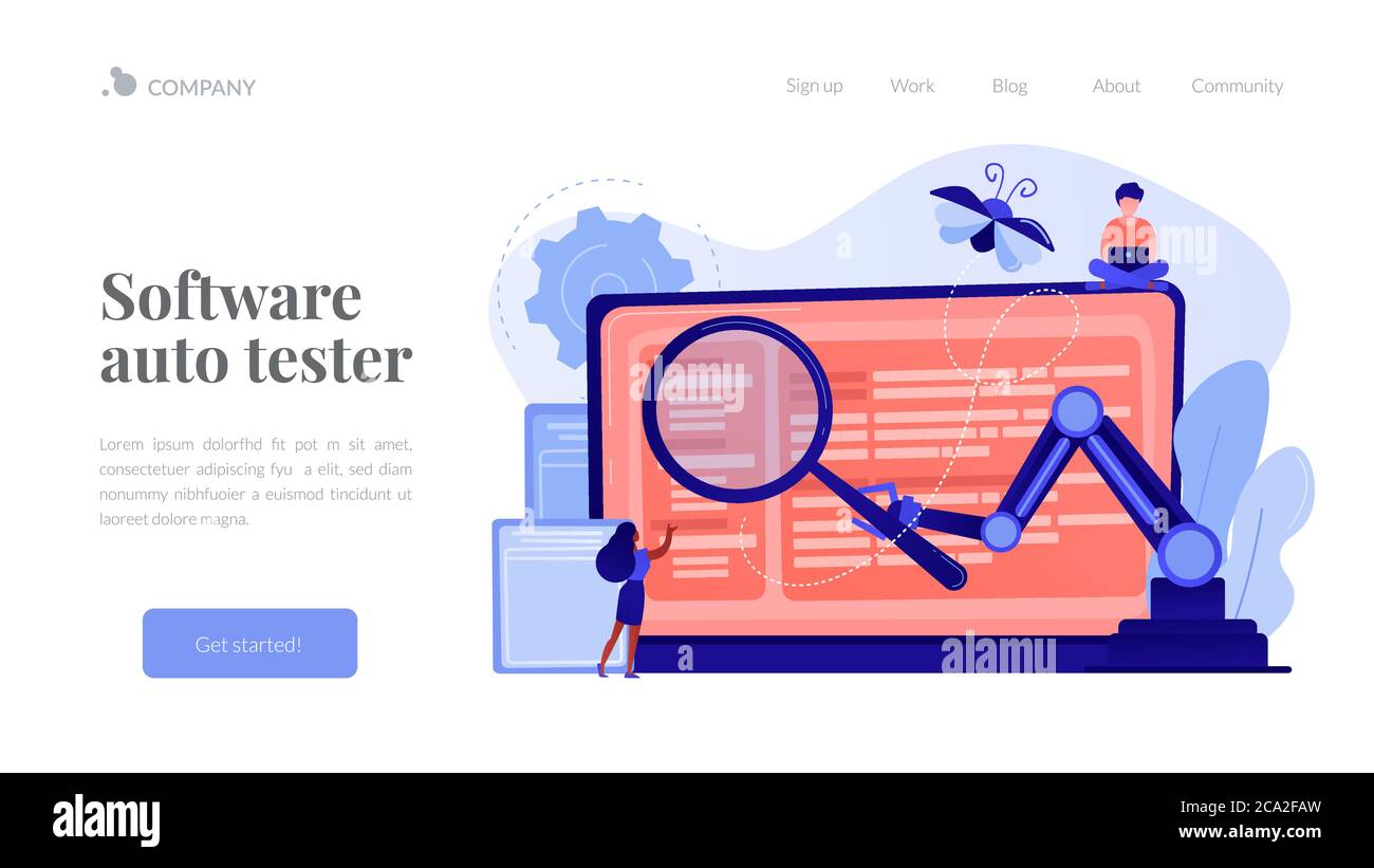 Automated testing concept landing page Stock Vector Image & Art - Alamy Automated testing concept landing page Stock Vector Image & Art - Alamy