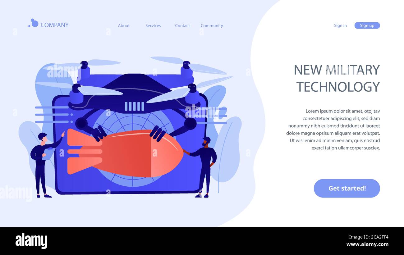 Military drone in blue Stock Vector Images - Alamy