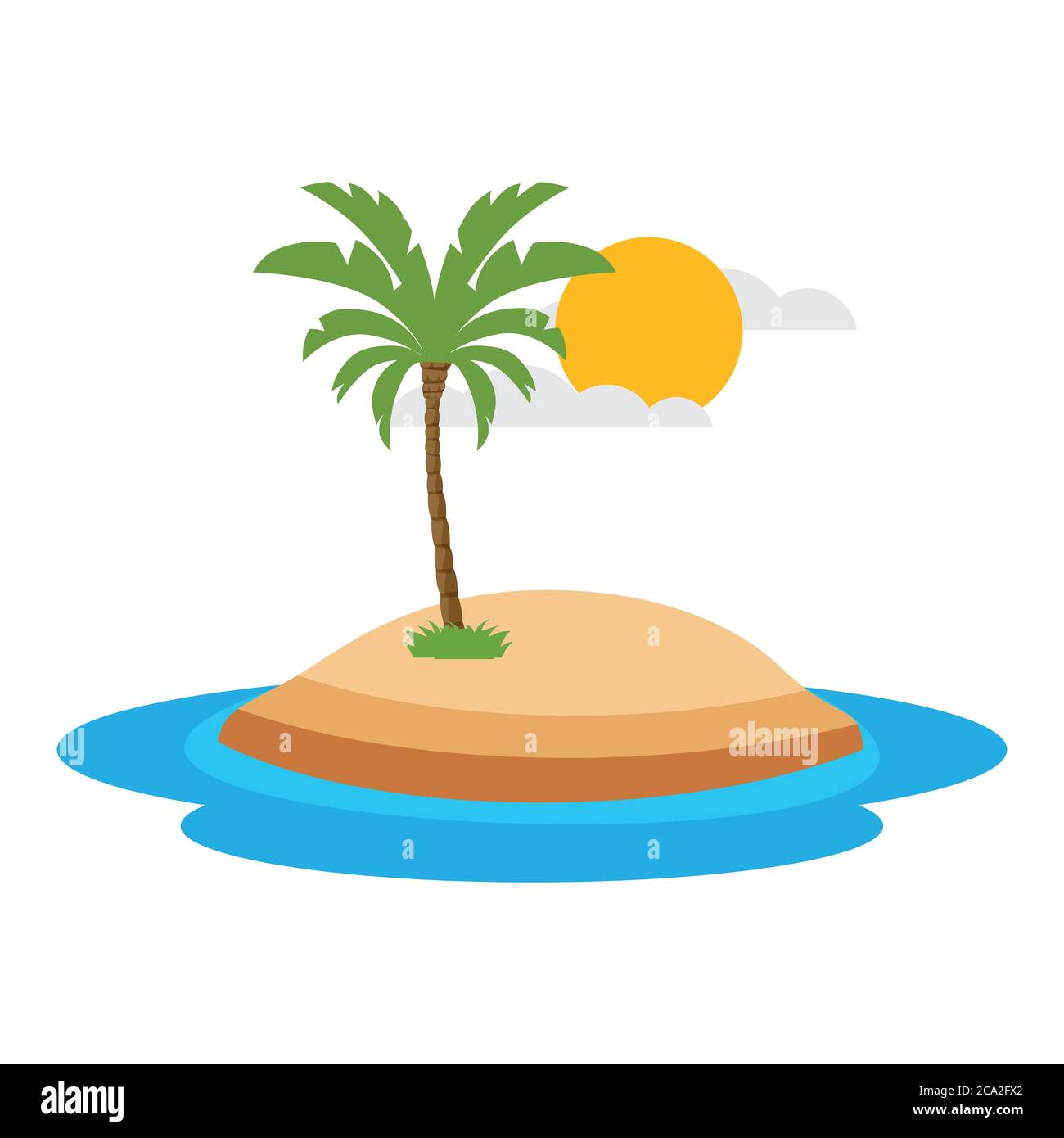 Coconut lagoon Stock Vector Images - Alamy