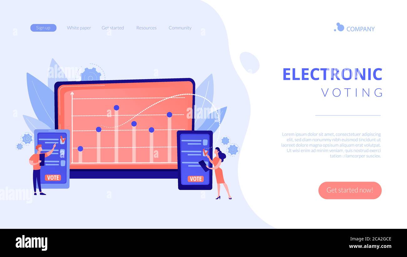 Electronic voting system Stock Vector Images - Alamy