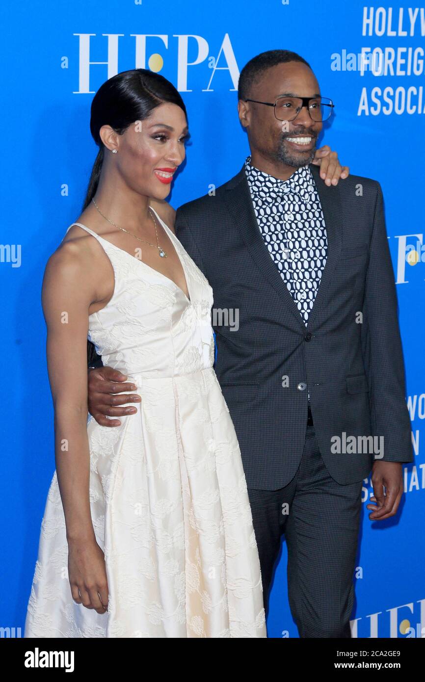 LOS ANGELES - AUG 9: MJ Rodriguez, Billy Porter at the 2018 HFPA Annual ...