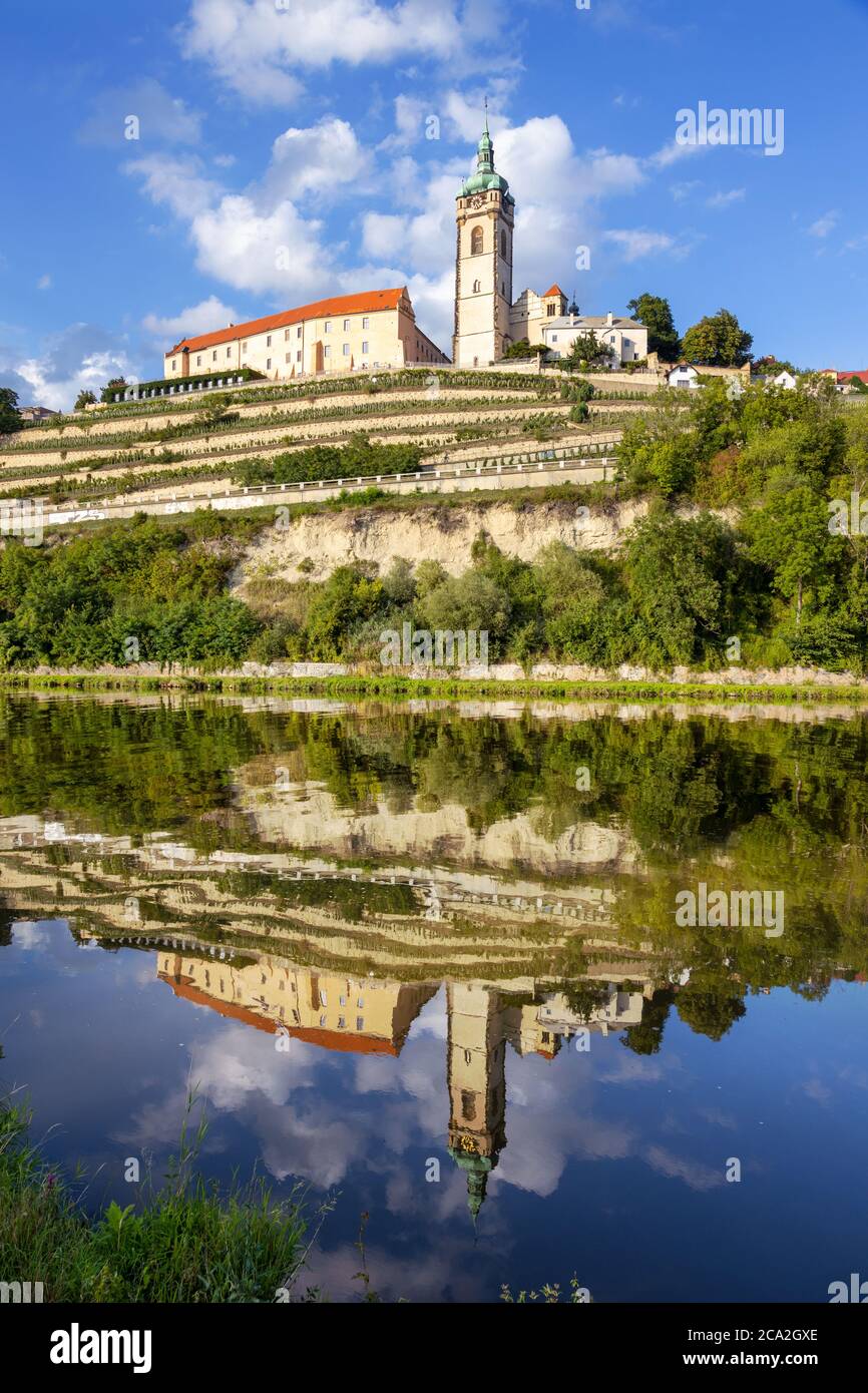 Renaissance Chateau and Church of Sts. Peter and Paul, Melnik, Czech ...