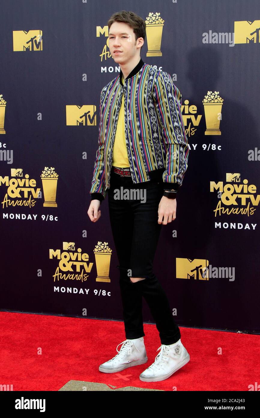 LOS ANGELES - JUN 16: Devin Druid at the 2018 MTV Movie And TV Awards ...