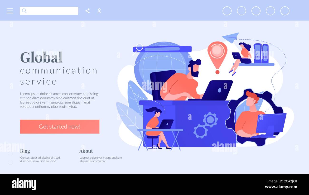 Global network digital mockup Stock Vector Images - Alamy