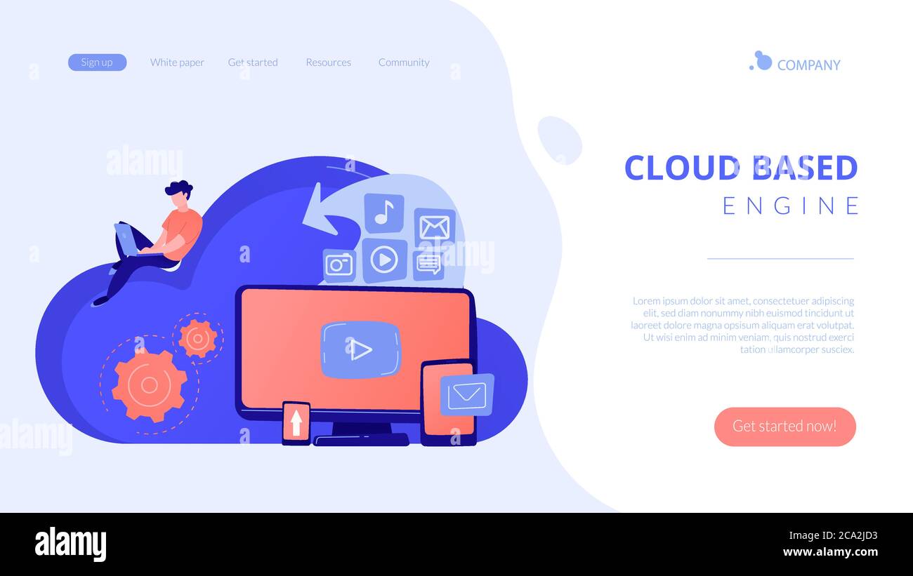 Infrastructure landing Stock Vector Images - Alamy