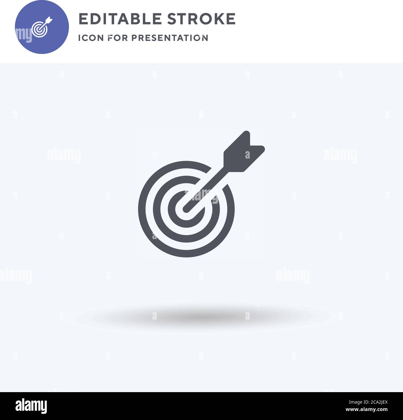 Target icon vector, filled flat sign, solid pictogram isolated on white ...