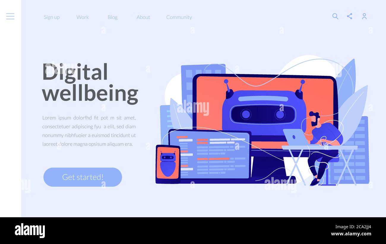 Stress millennial Stock Vector Images - Alamy