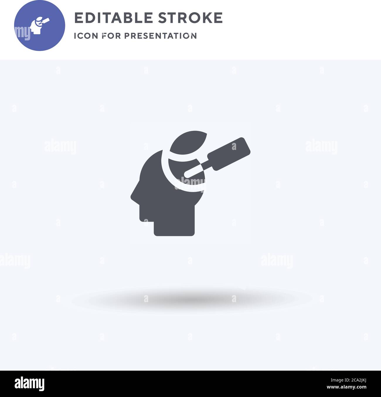 Neurosurgery icon vector, filled flat sign, solid pictogram isolated on ...