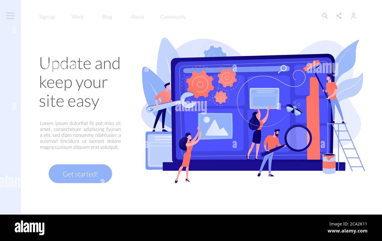 Easy maintenance Stock Vector Images - Alamy