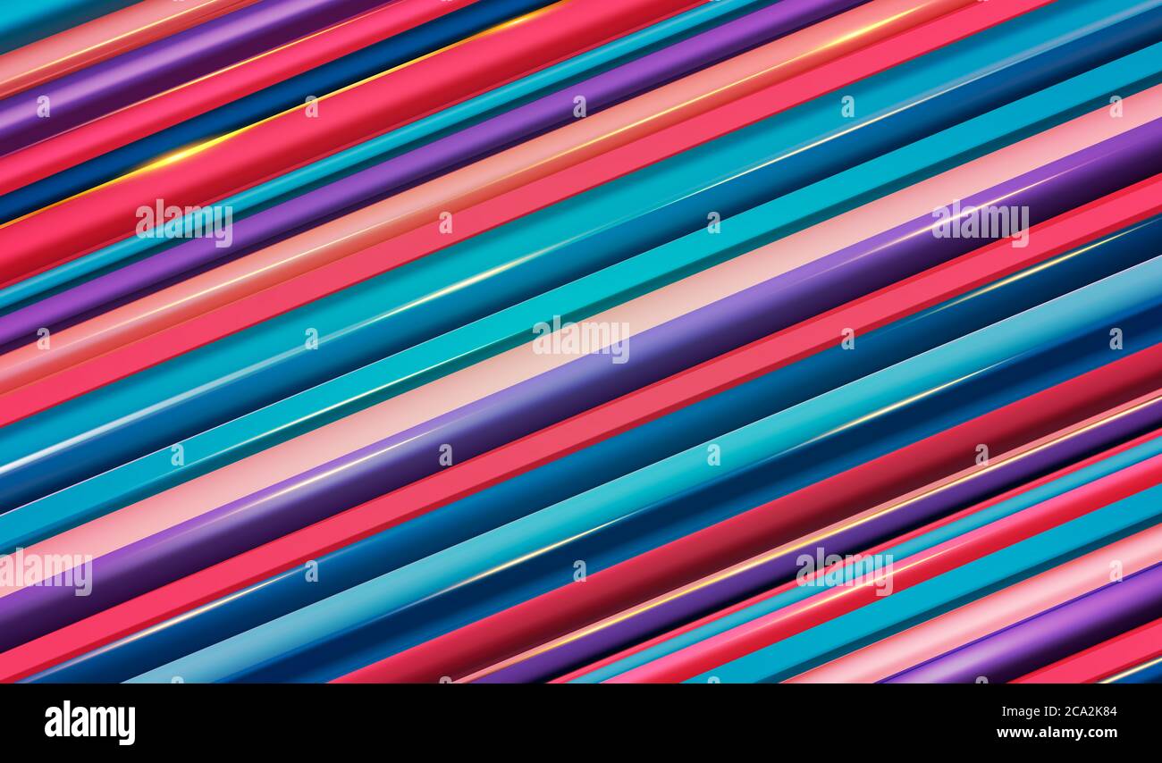 Vector background with volumetric diagonal stripes. Abstract striped ...
