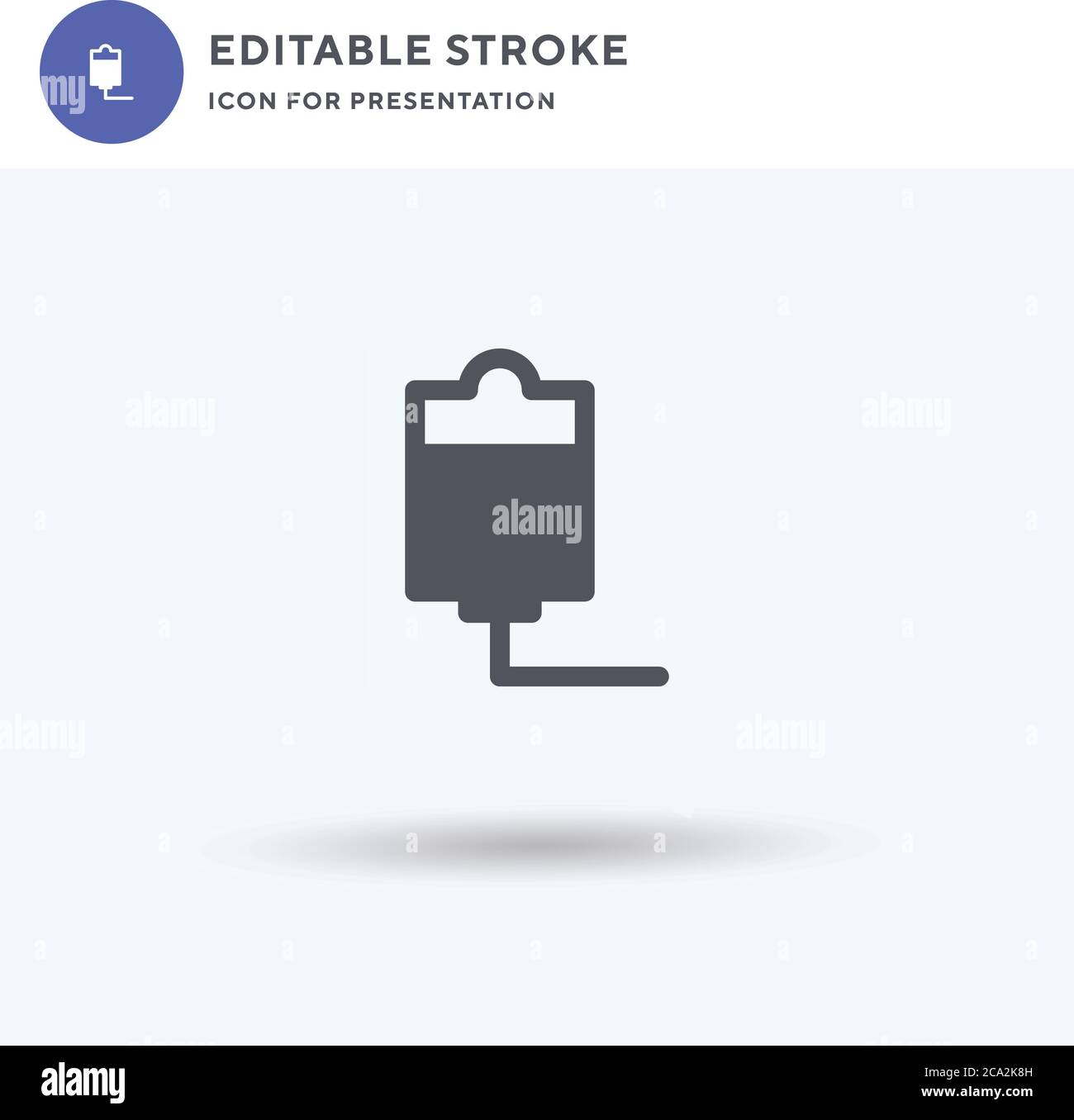 Iv icon vector, filled flat sign, solid pictogram isolated on white ...