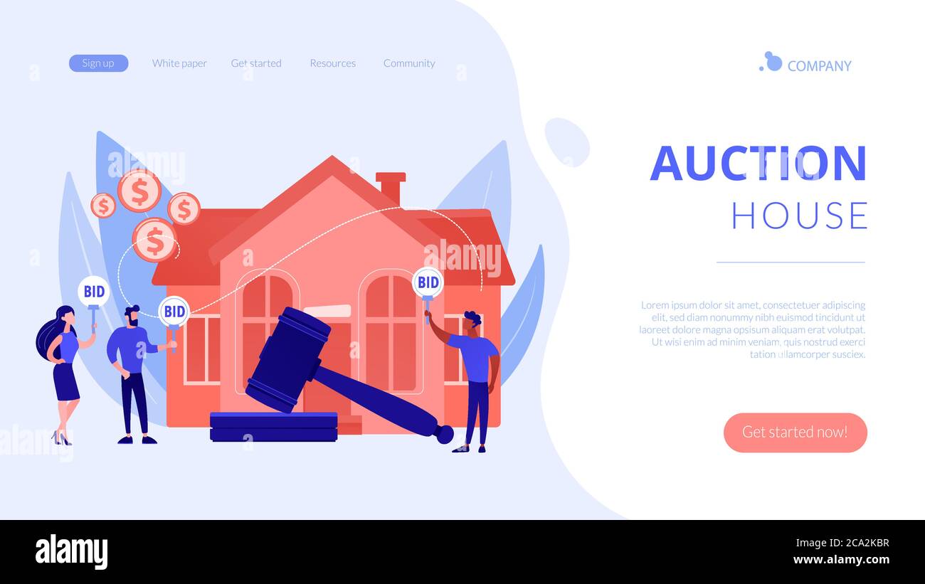 Auction house Stock Vector Images - Alamy