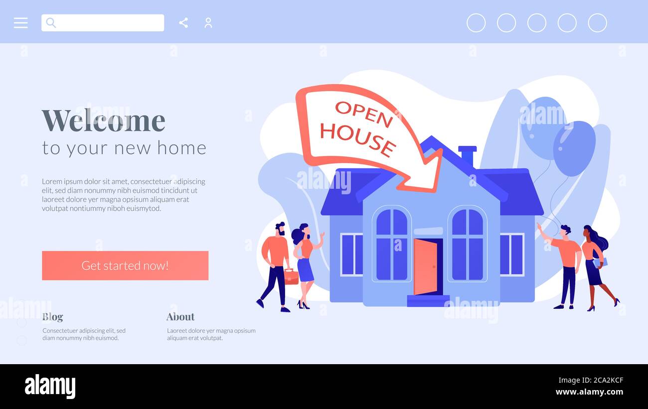 Open house party Stock Vector Images - Alamy