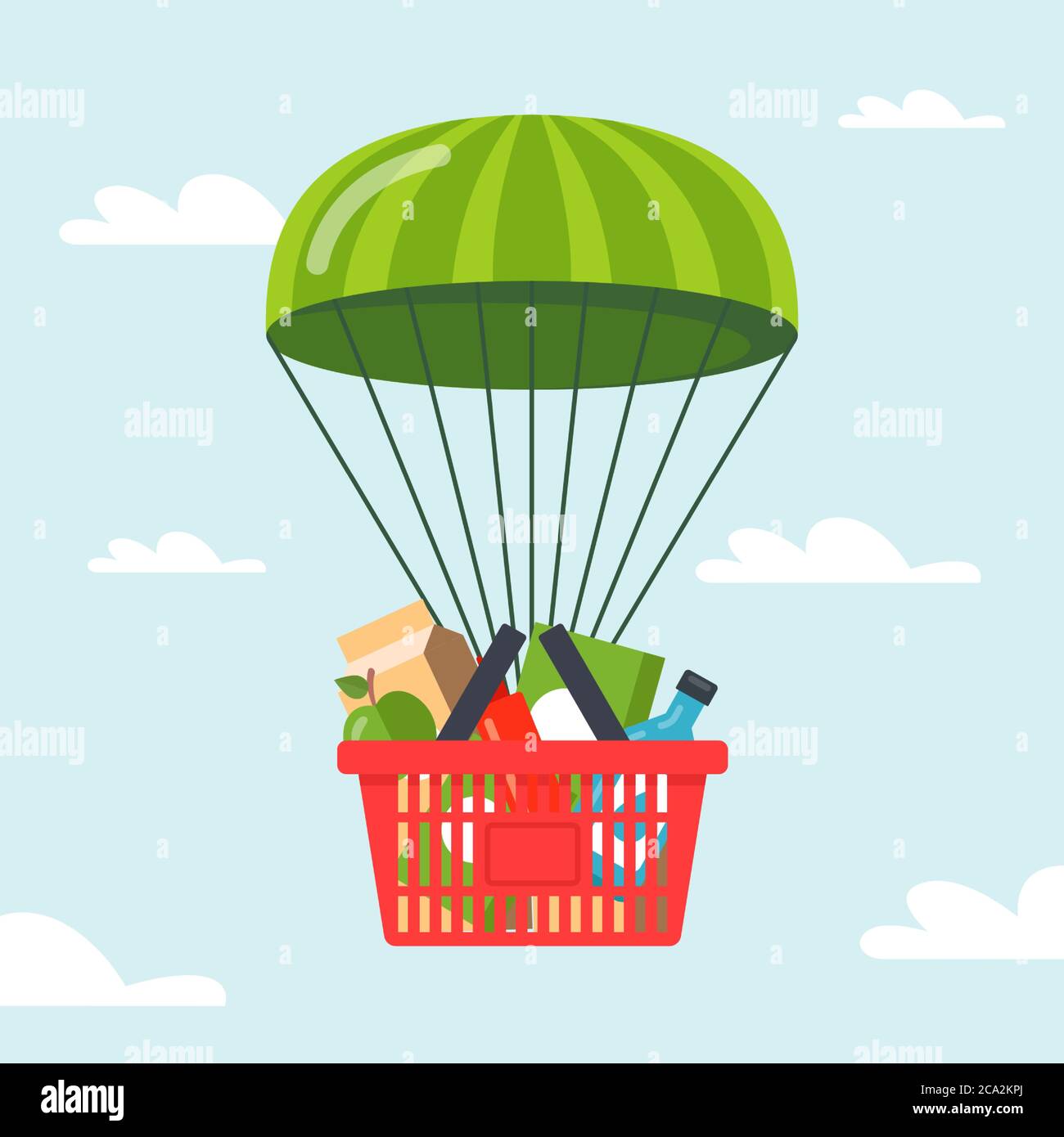 Parachute basket hi-res stock photography and images - Alamy