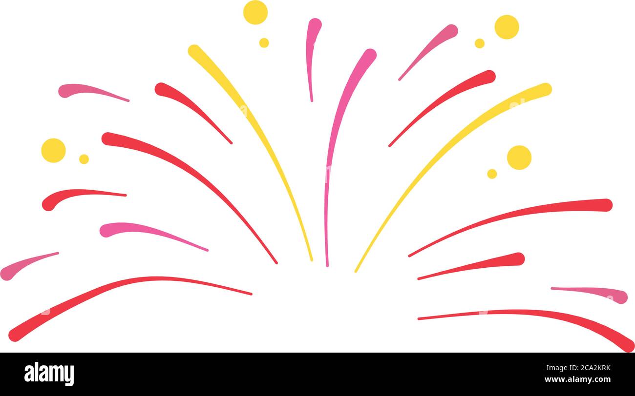 Small fireworks display Stock Vector Images - Alamy