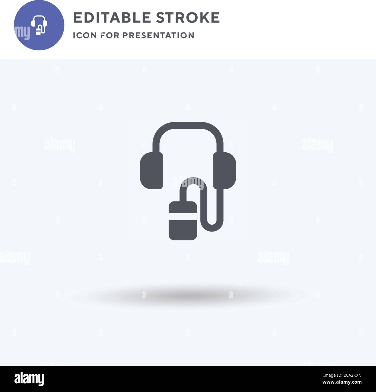 Audio Guide icon vector, filled flat sign, solid pictogram isolated on ...