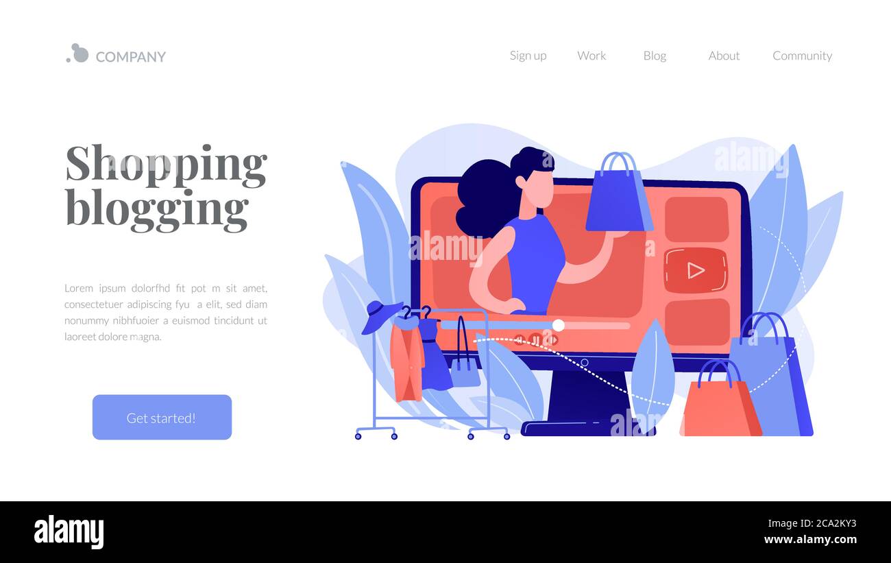 Blog screen fashion Stock Vector Images - Alamy