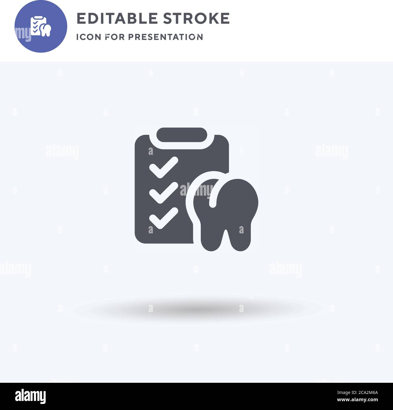 Dental icon vector, filled flat sign, solid pictogram isolated on white ...