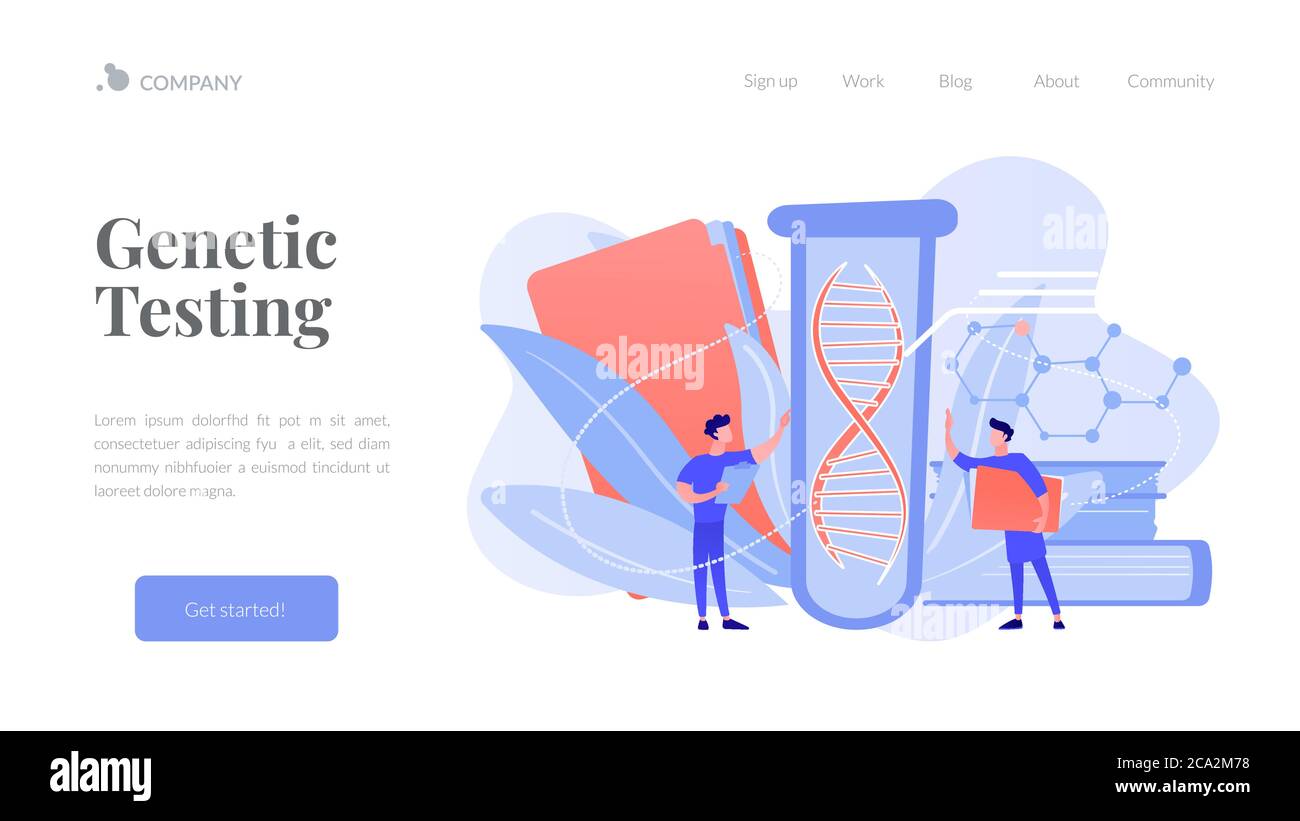 Dna genetic testing illustration Cut Out Stock Images & Pictures - Alamy