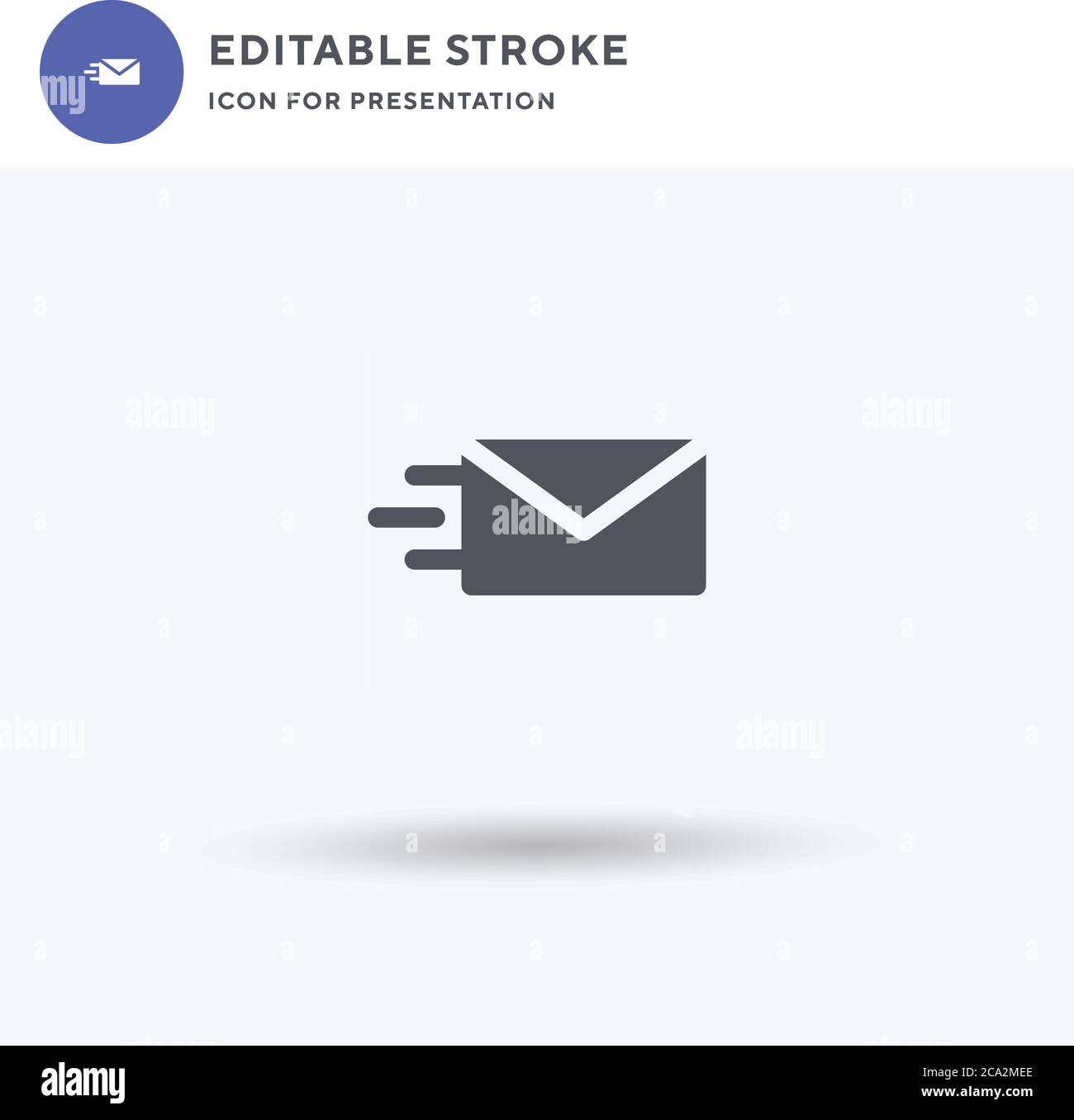 Send icon vector, filled flat sign, solid pictogram isolated on white ...