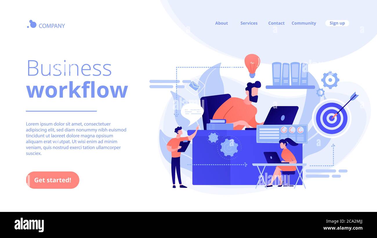 Workflow pattern Stock Vector Images - Alamy