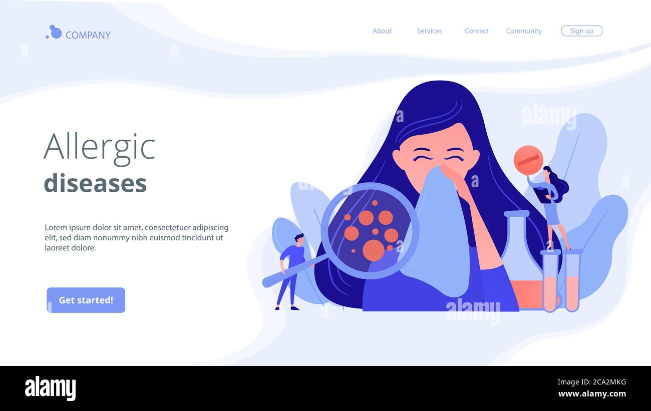 Allergic Symptoms High Resolution Stock Photography and Images - Alamy