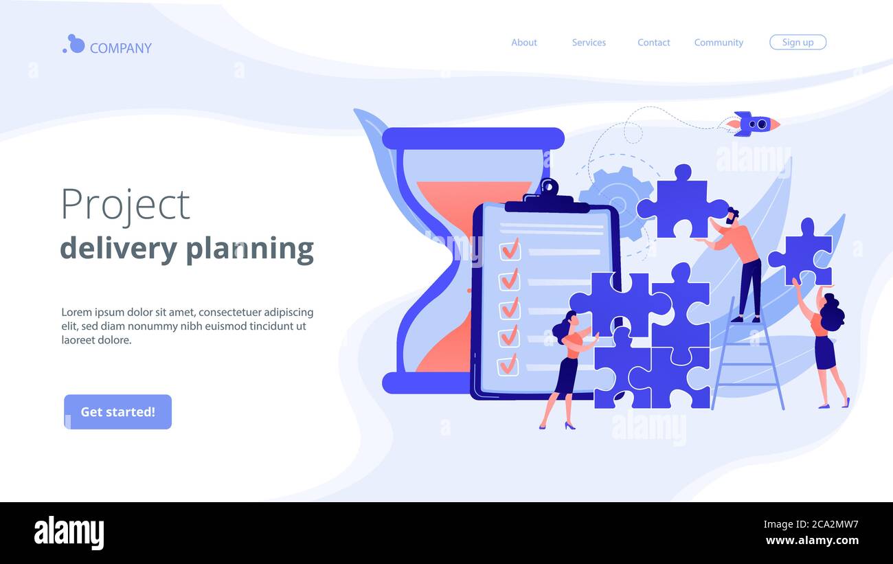 Project Management Delivery Stock Vector Images - Alamy