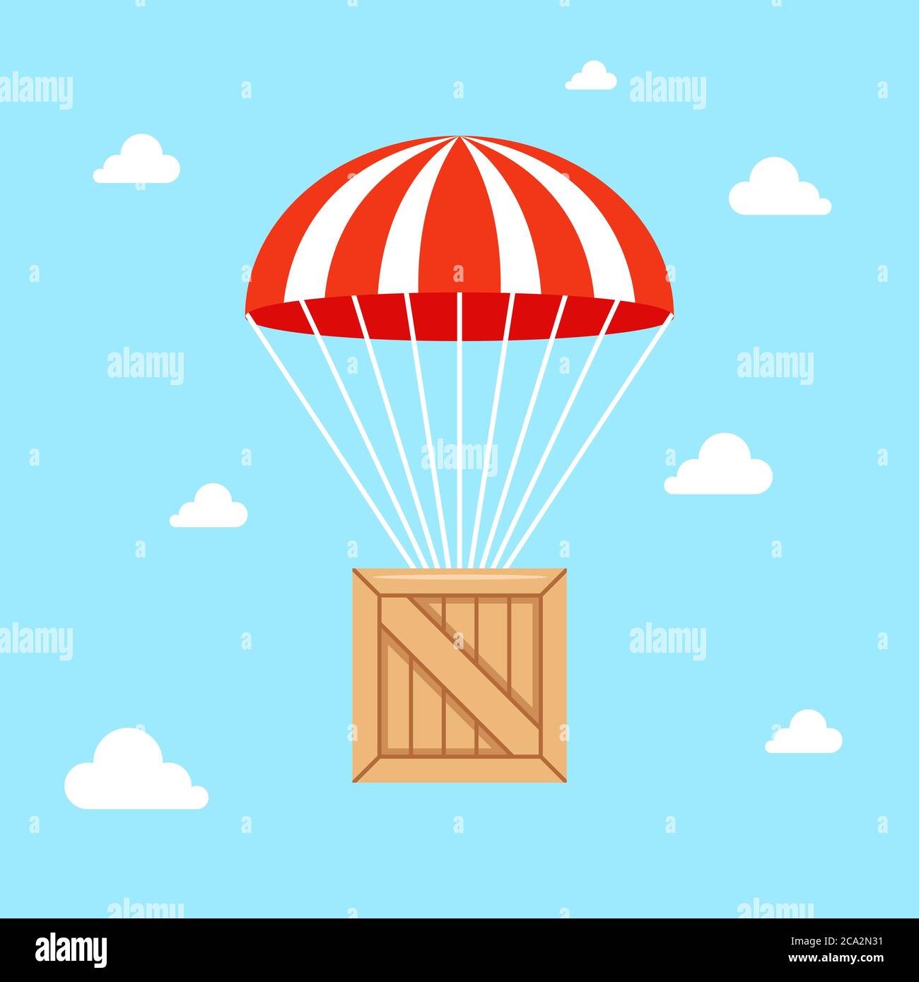 Parachute landing ground Stock Vector Images - Alamy