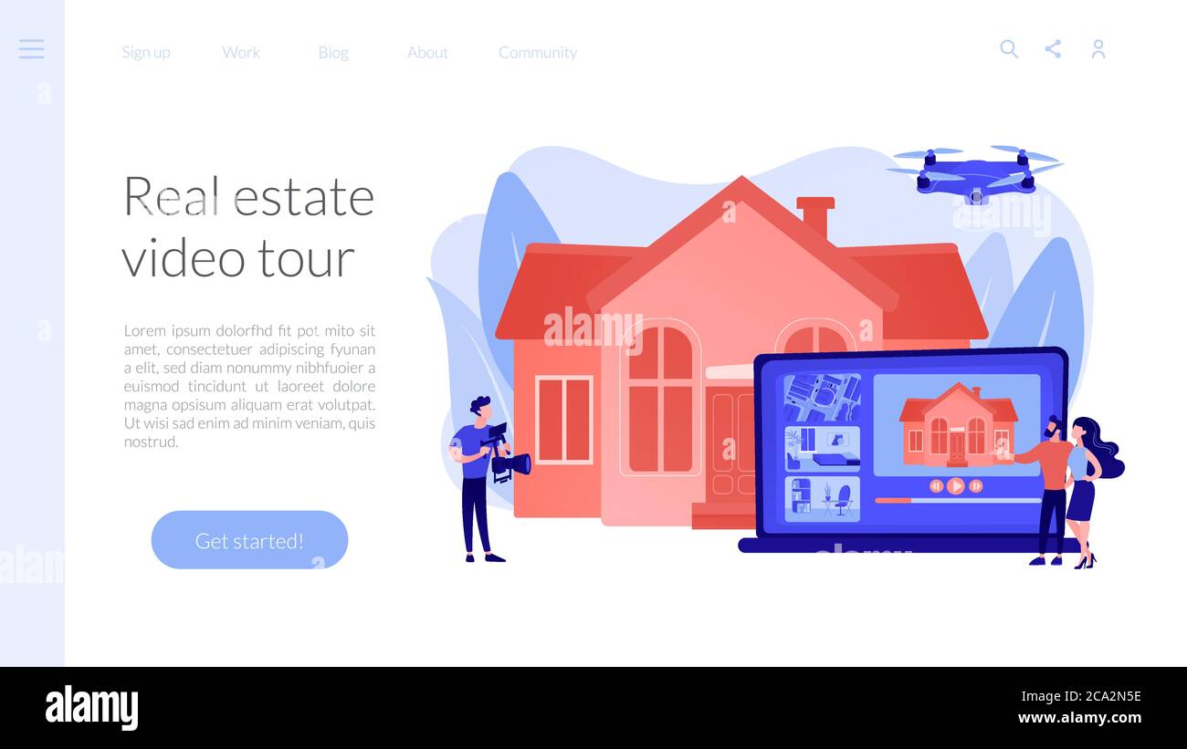 Drone tour Stock Vector Images - Alamy