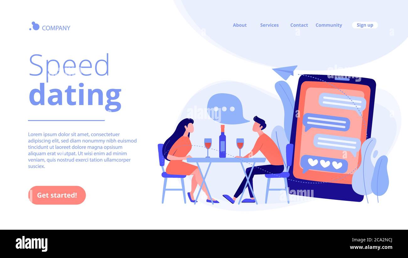 Blind date illustration Stock Vector Images - Alamy