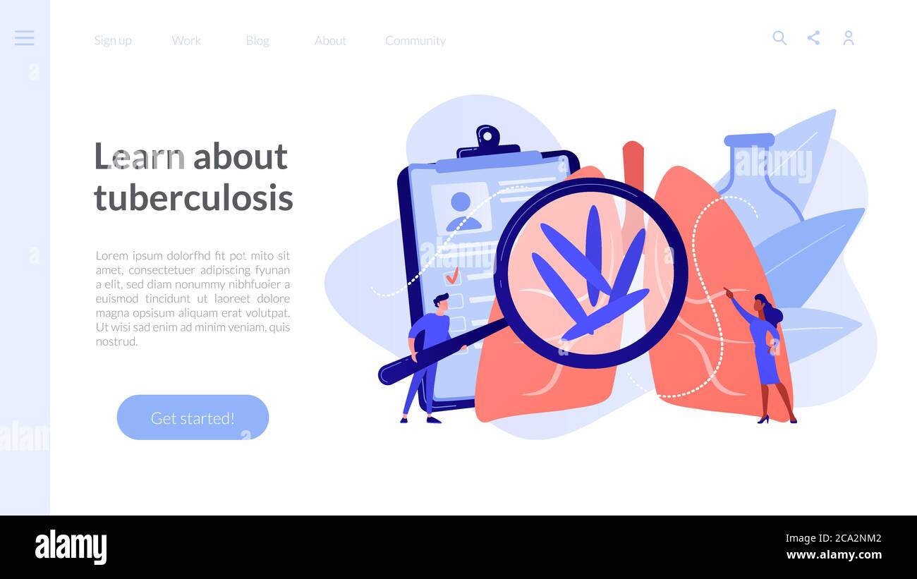 Tuberculosis concept landing page Stock Vector Image & Art - Alamy
