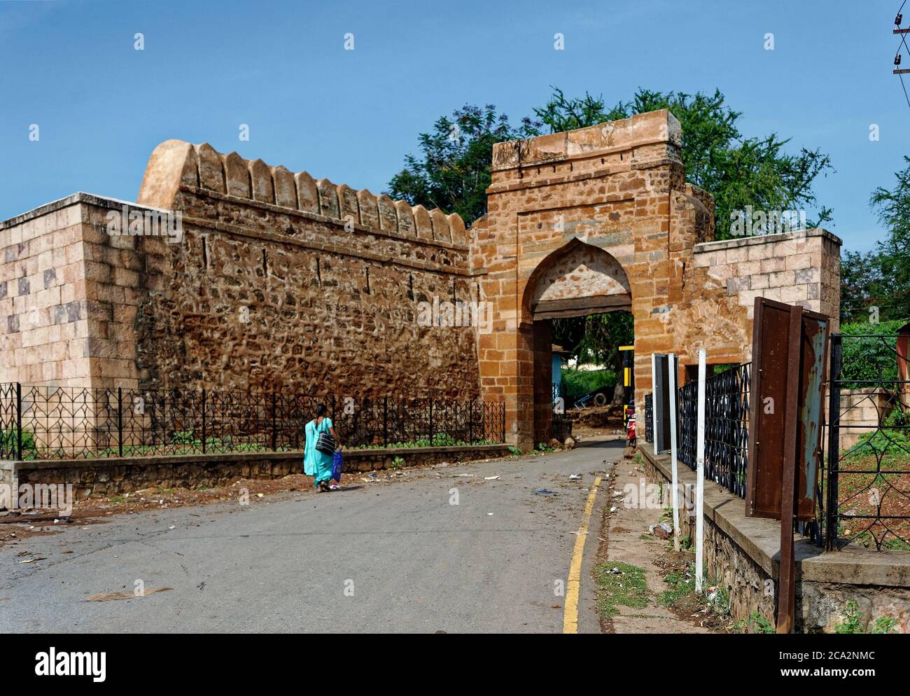 Ruins of fort at Dharwad Stock Photo - Alamy
