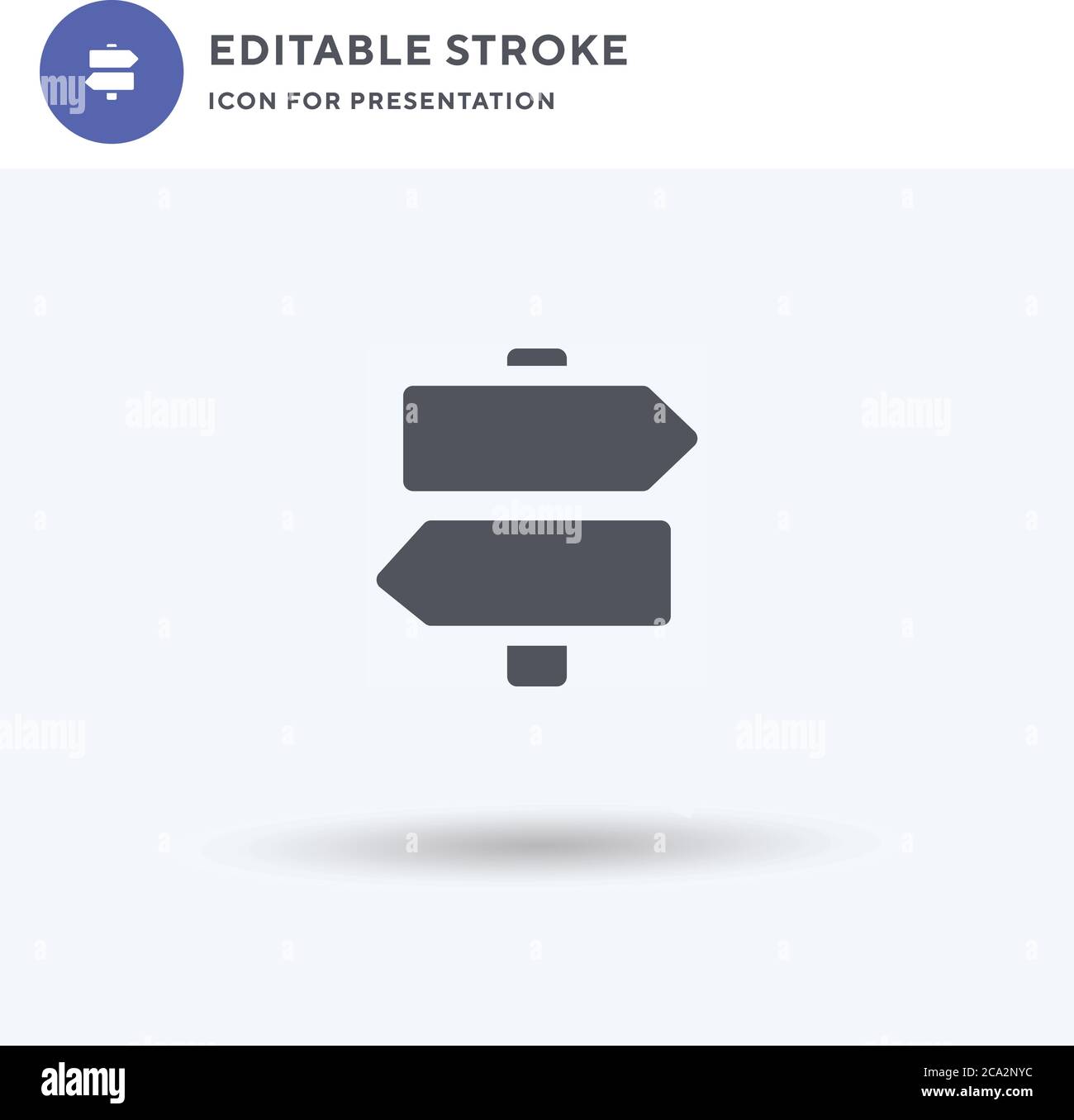 Signs icon vector, filled flat sign, solid pictogram isolated on white ...