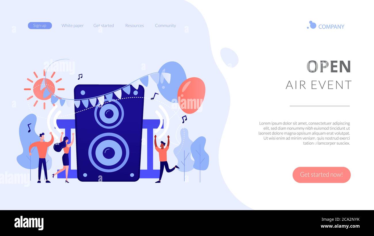 Open air dance festival Stock Vector Images - Alamy