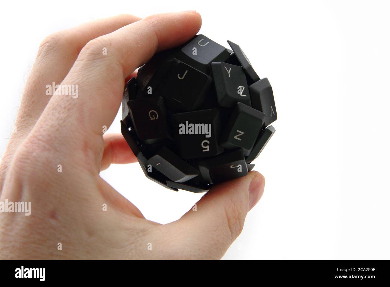 keyboard sphere as new input device for your computer isolated on the ...