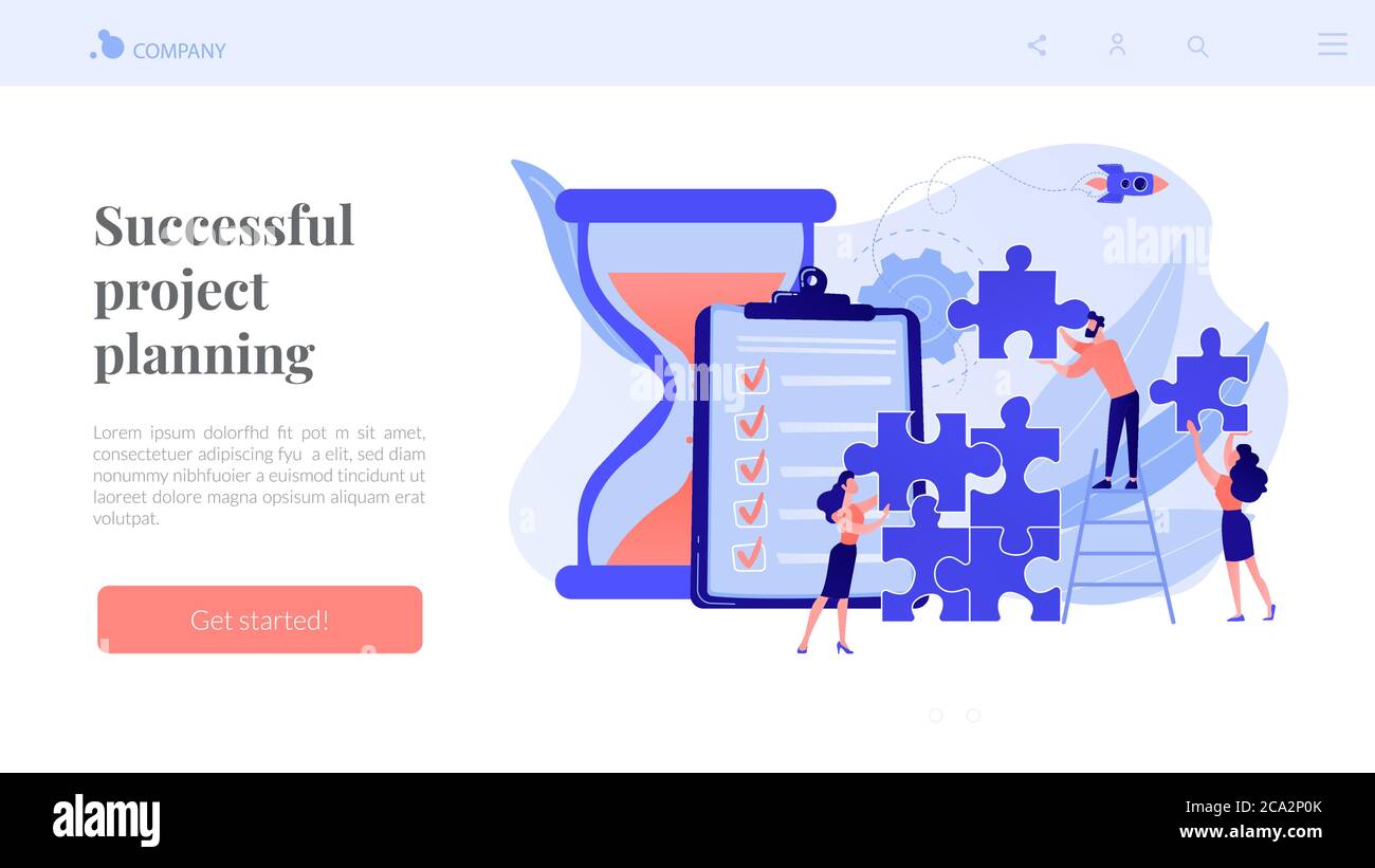 Project delivery concept landing page Stock Vector Image & Art - Alamy