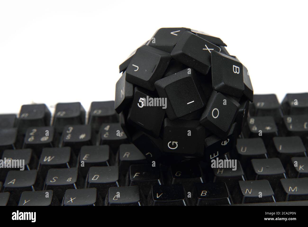 keyboard sphere as new input device for your computer isolated on the ...