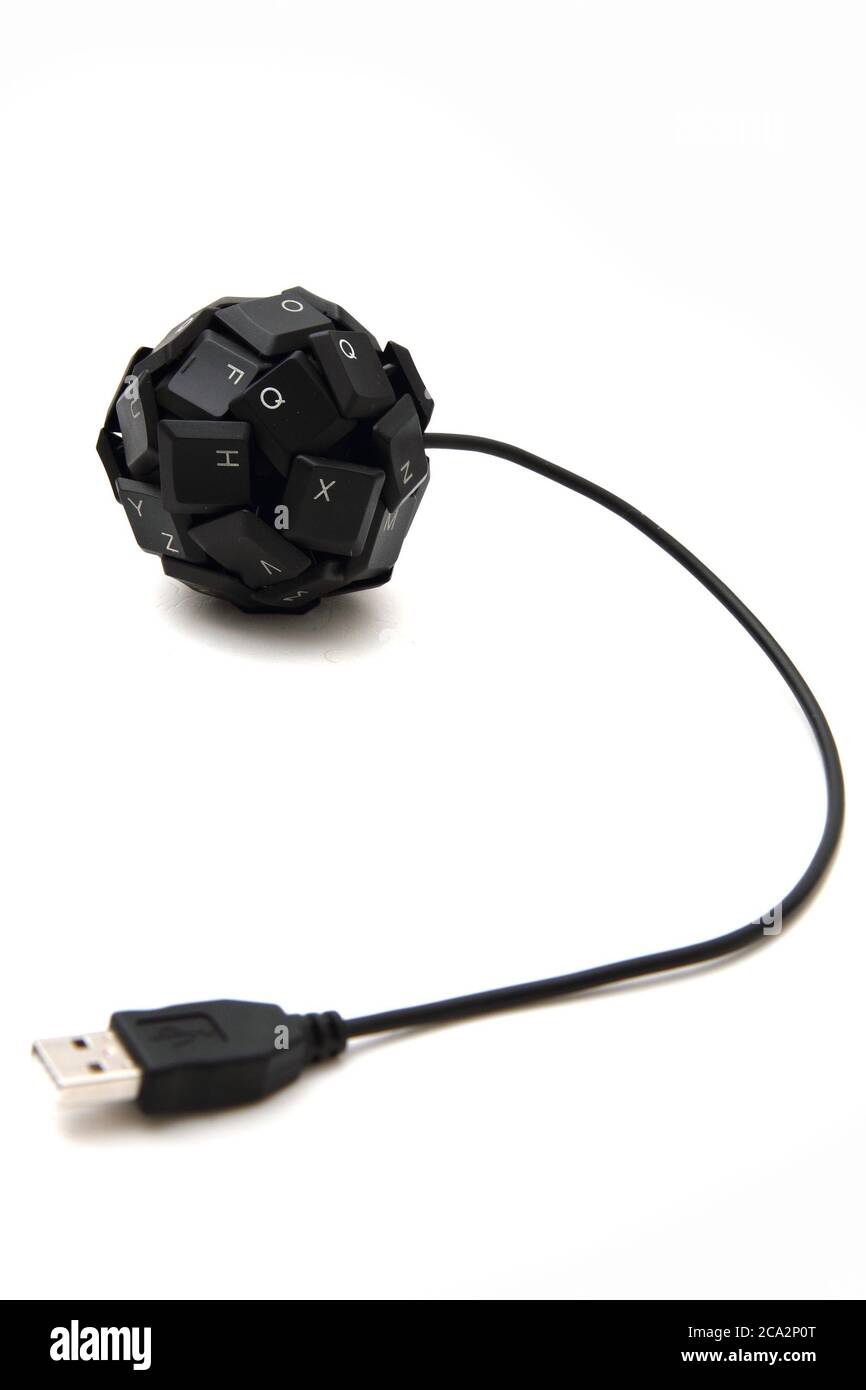 keyboard sphere as new input device for your computer isolated on the ...