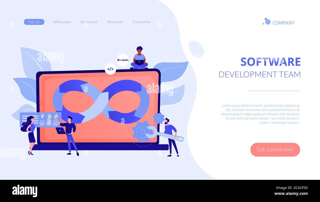 Devops Stock Vector Images - Alamy