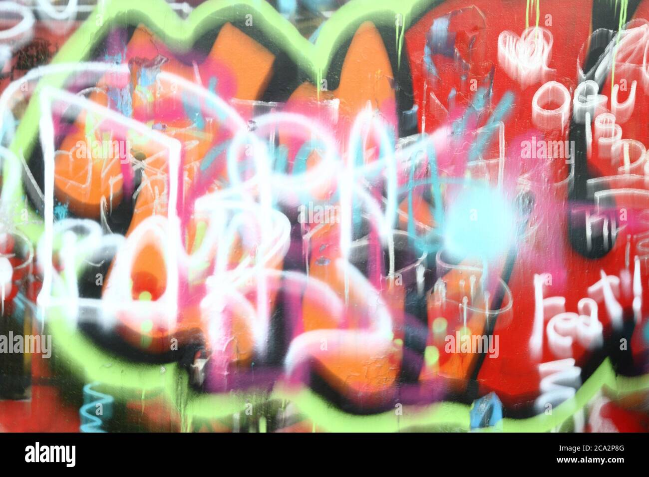 graffiti as nice color background (street art Stock Photo - Alamy