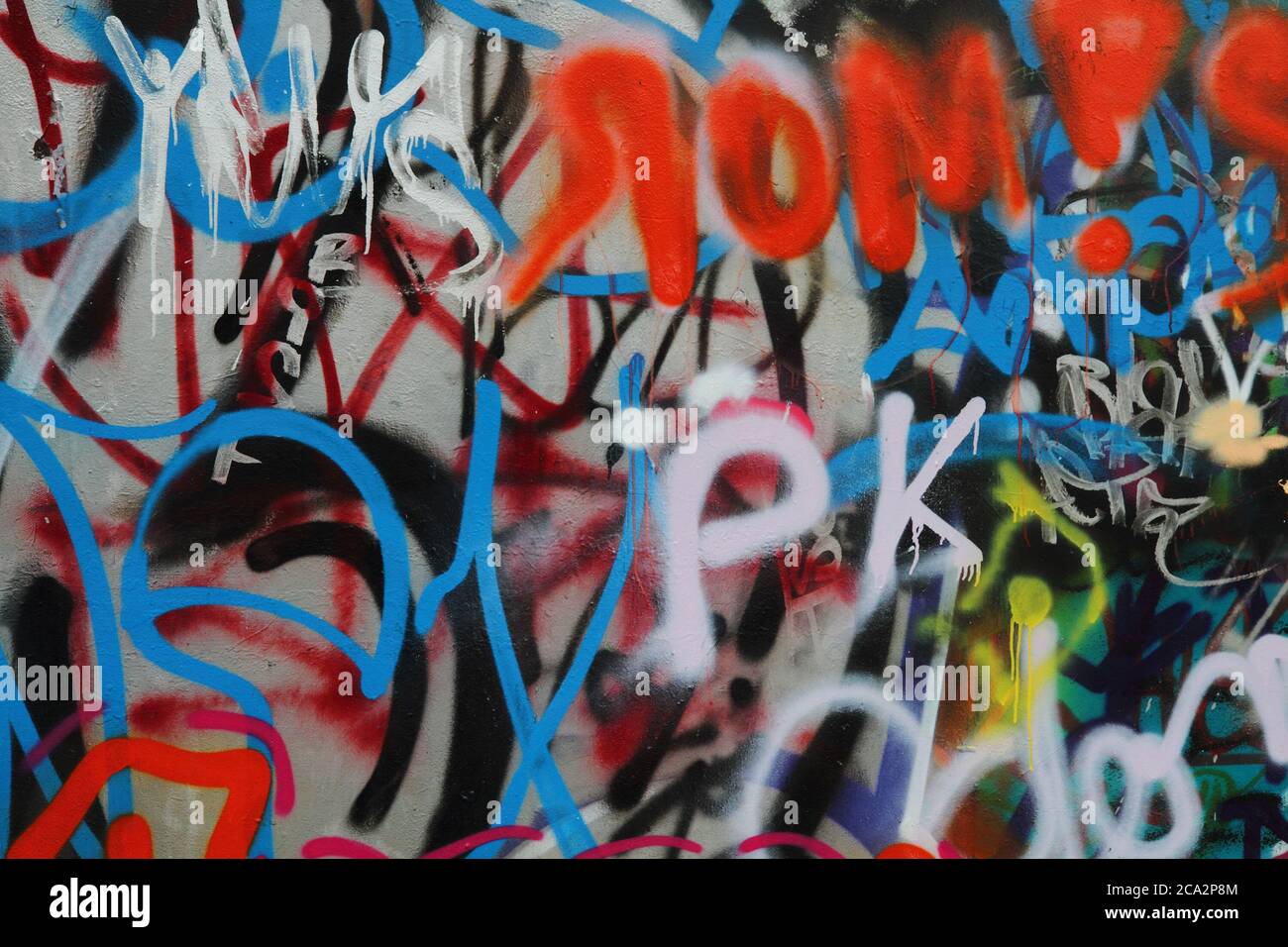 graffiti as nice color background (street art Stock Photo - Alamy