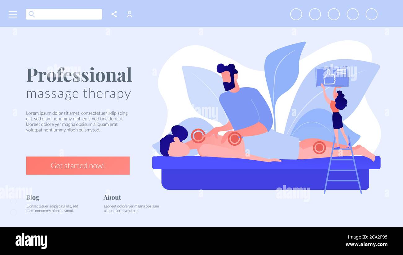 Massage therapy Stock Vector Images - Alamy