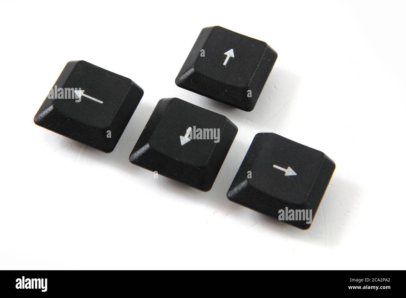 keyboard keys - arrows (isolated on the white background Stock Photo ...