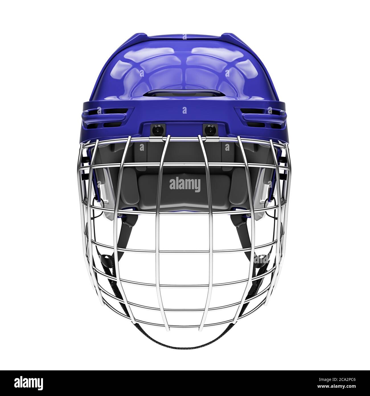 Classic Ice Hockey Helmet with Metal Facemask Stock Photo - Alamy