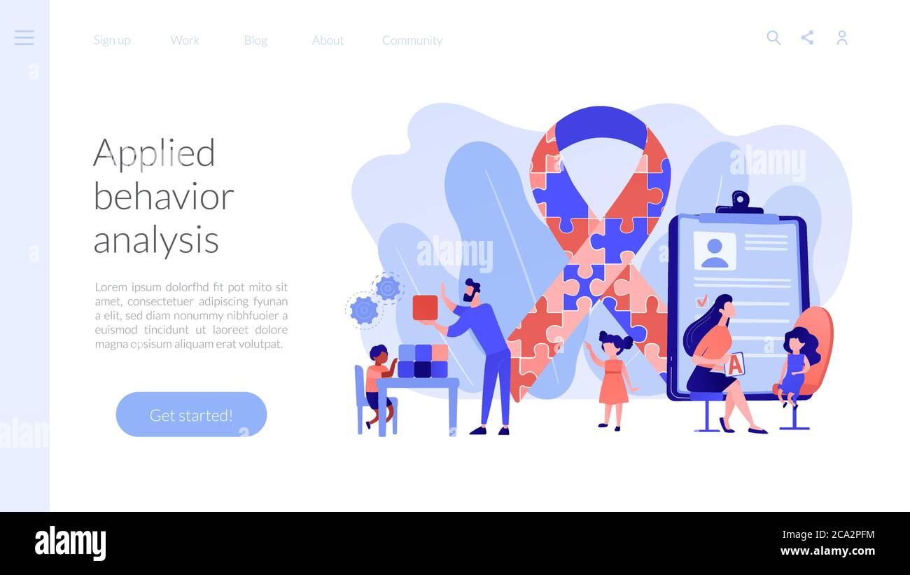 Autism child therapy Stock Vector Images - Alamy