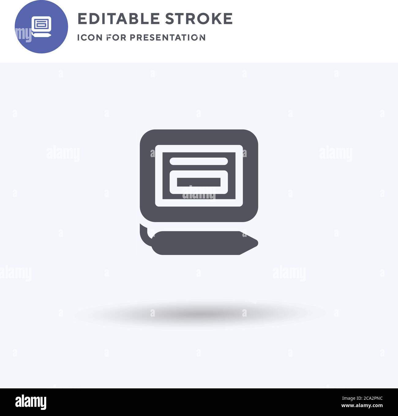 Signature icon vector, filled flat sign, solid pictogram isolated on ...